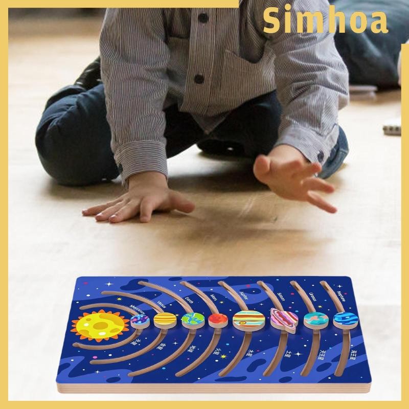 [SIMHOA] Space Planets Solar System Puzzle Astronaut Thinking Prechool ...