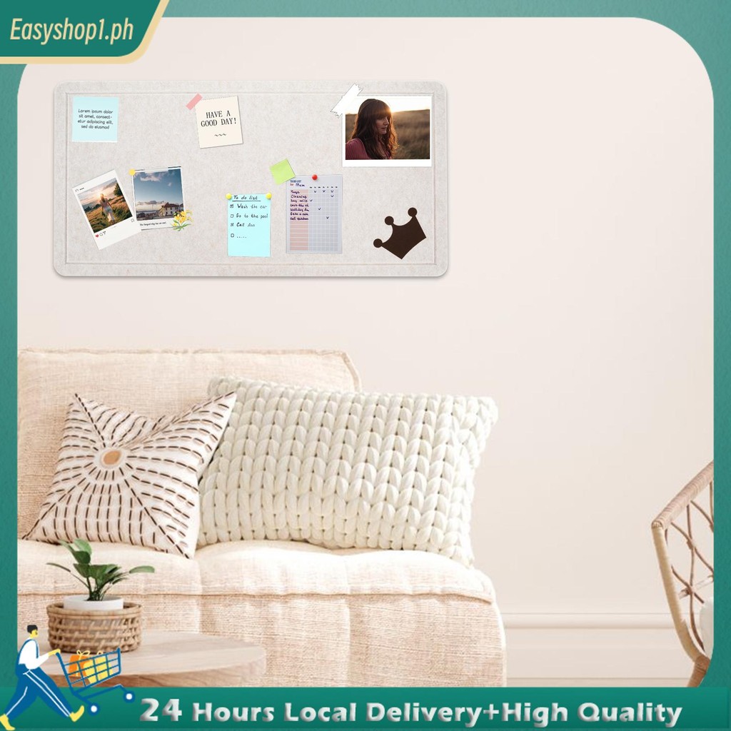 Felt Bulletin Board Foldable Cork Board Adhesive Felt Pin Board No ...