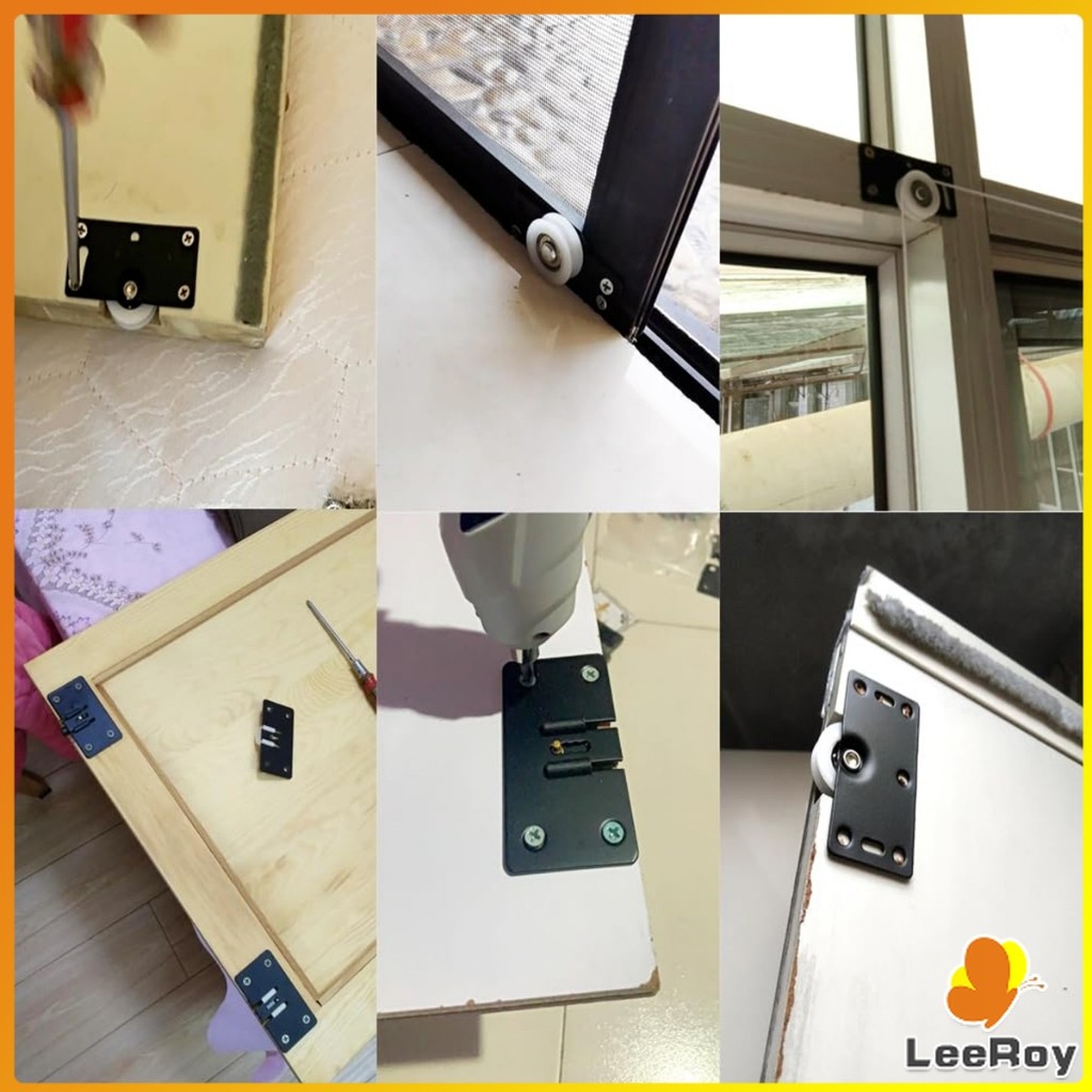 LRY Sliding Door Rollers Wardrobe Nylon Pulley Hanging Wheel Cabinet ...