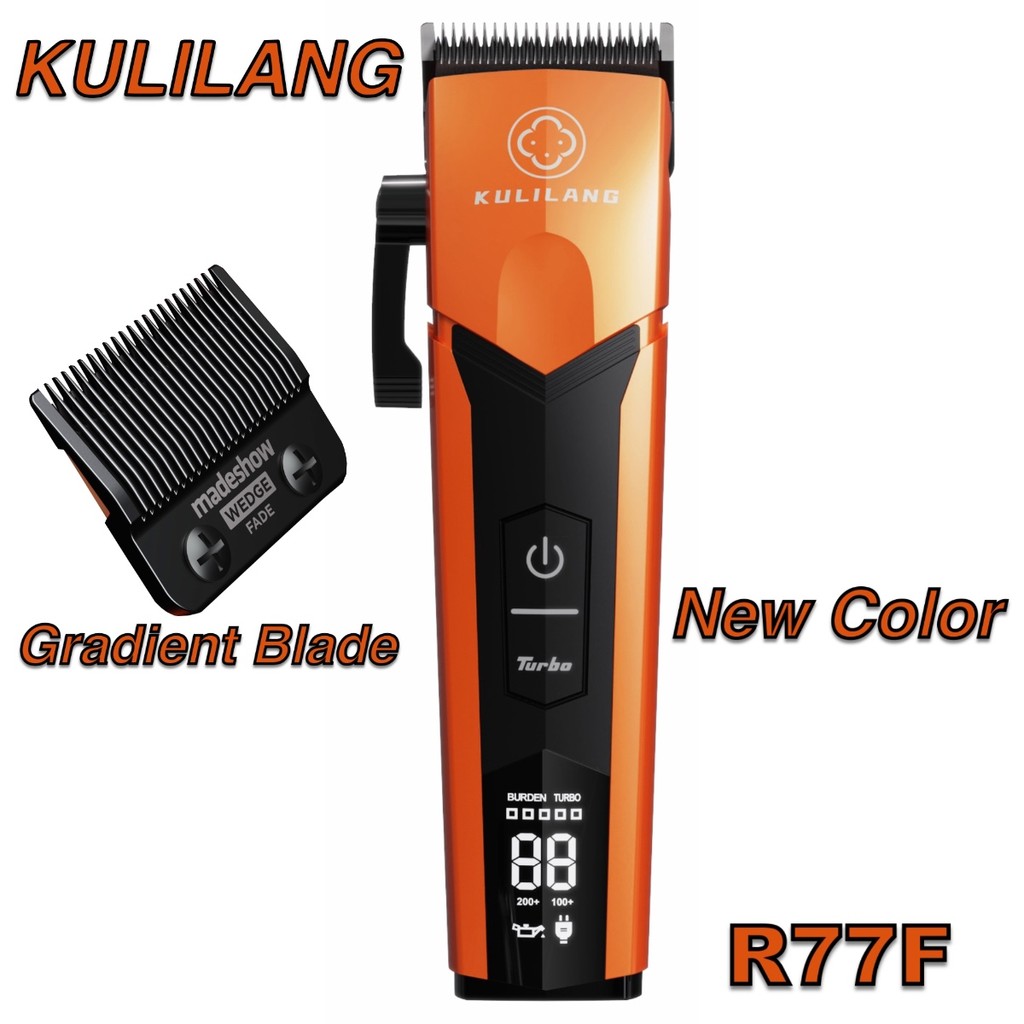 Professional Electric Hair Clipper KULILANG R77F New Color 7200RPM Hair ...