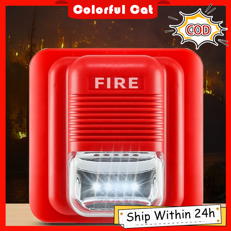 Safety System Sensor Siren Alarm Sound & Light Fire Alarm Alarm For ...