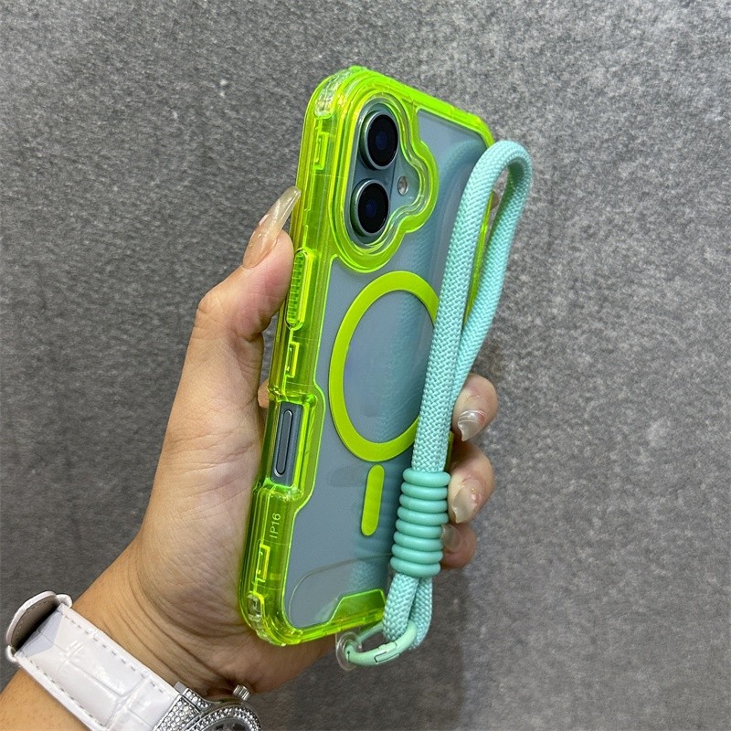 【2-in-1 colorful phone case/high transparency/thickened/simple hard ...