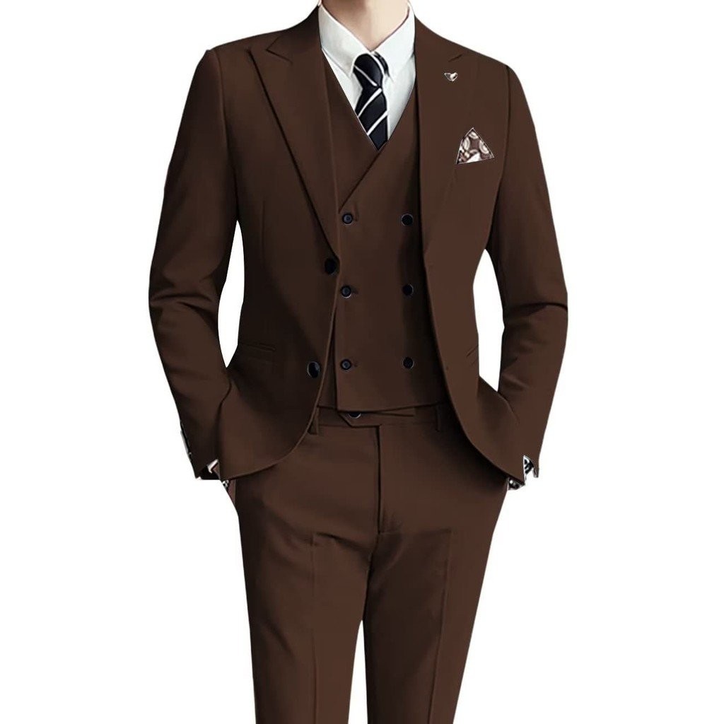 [High-End Suit]Men's suit set Mixed Color Suit Three-Piece Men's Suit ...