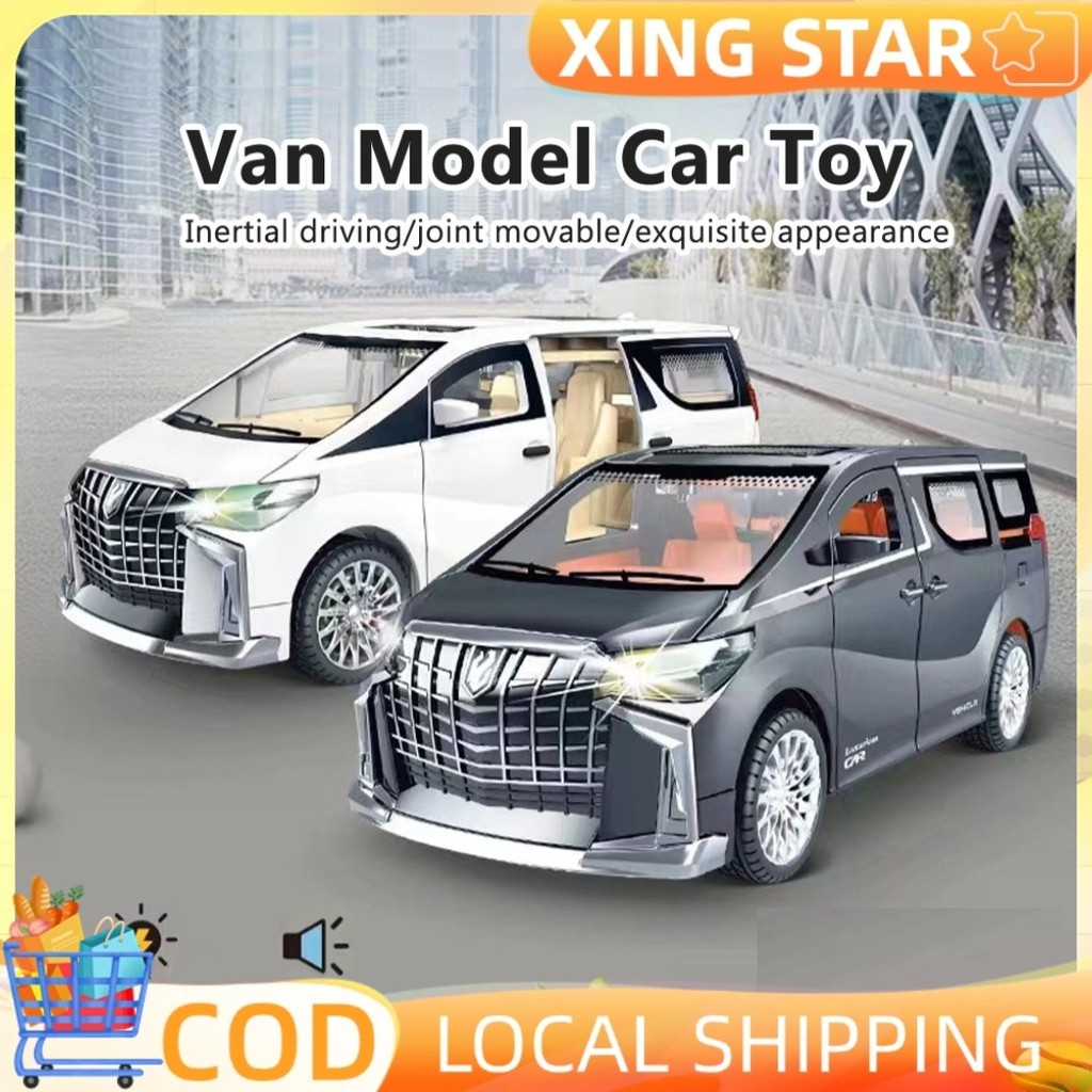 1:24 TOYOTA ALPHARD 2021 Mona Lisa MPV Car Sound and Light Kids Toy Car ...