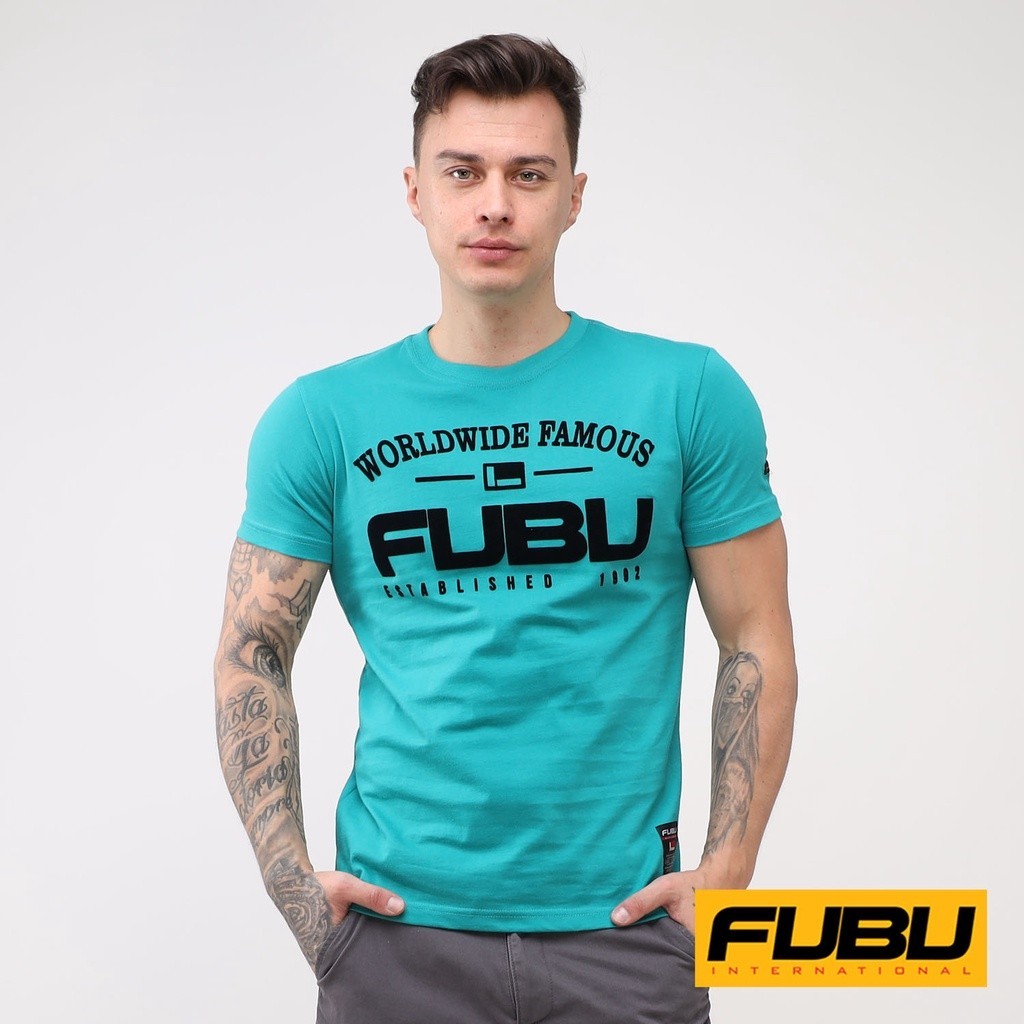 Fubu Round Neck Muscle Fit FBT01B-2773 (P.Green) | Shopee Philippines