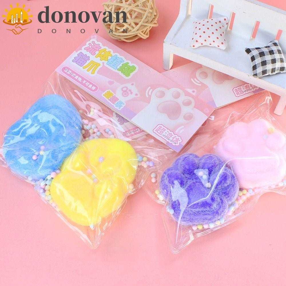 DONOVAN 2pcs/set Cat Paw Squeeze Toy, Kneading Soft Cat Paw Fidget Toy ...
