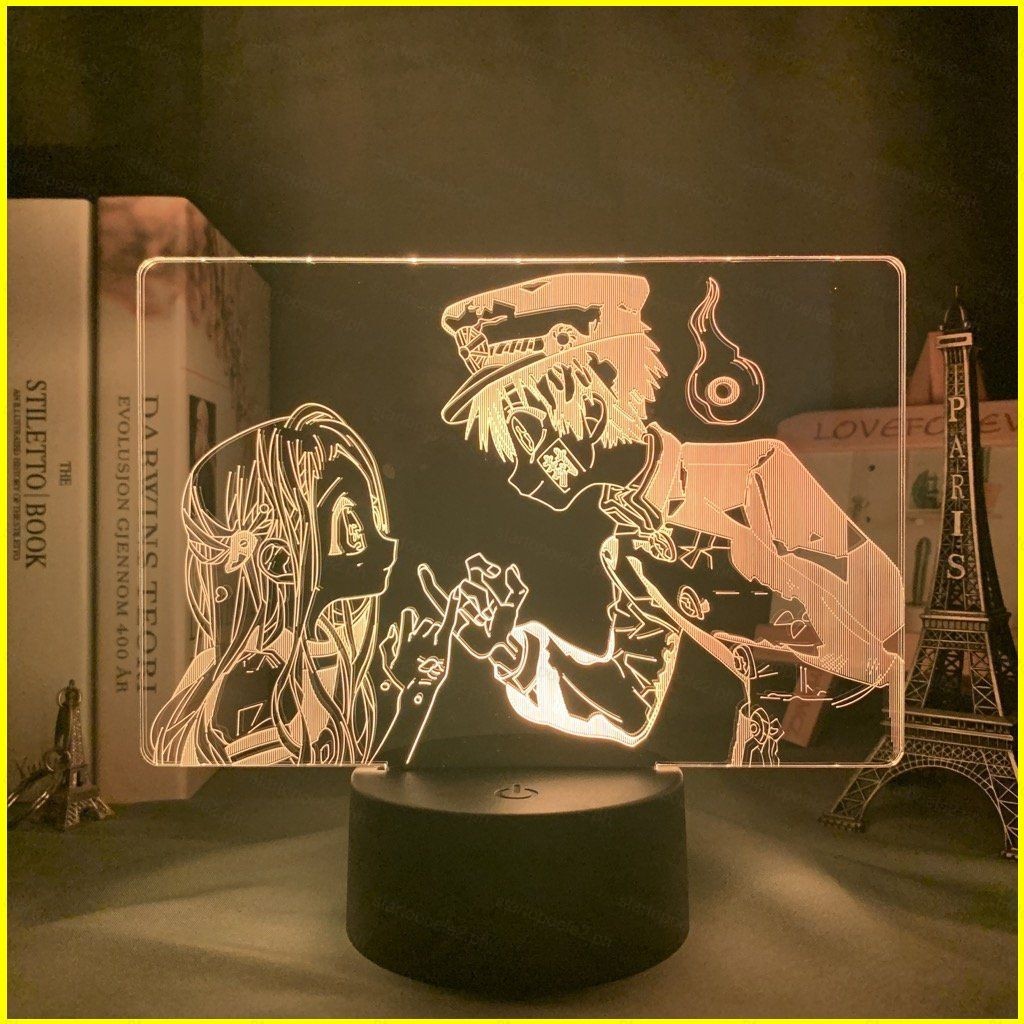 ST2 Toilet-bound Hanako-kun Night Light Anime 3d Lamp Remote LED ...