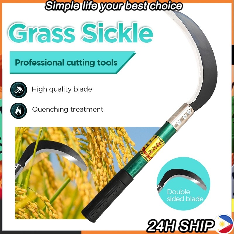 25cm Manganese Steel Grass Sickle For Gardening Weeding Grain ...