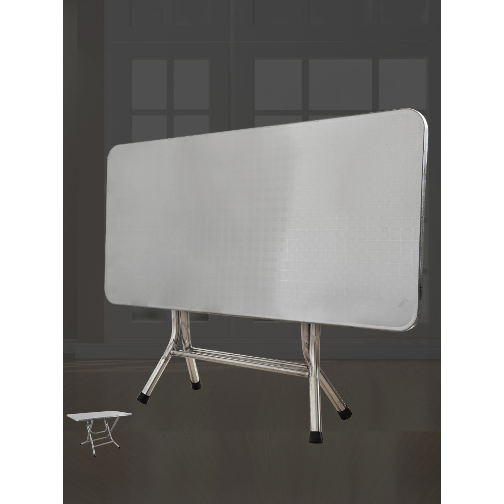 Stainless Steel Table Rectangular Foldable Table Large Food Stall ...