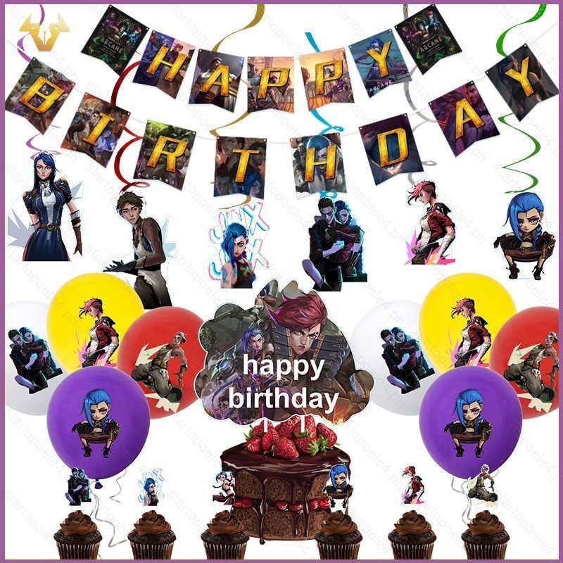 League of Legends Jinx skin Battle of the Two Cities decoration party ...