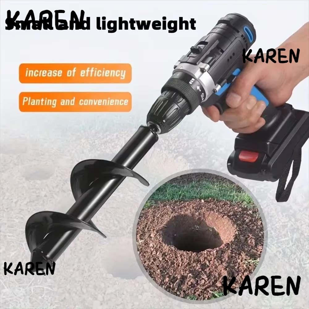 KAREN Soil Loosening Drill Bit, Hexagonal Shank Planting Hole Digger ...