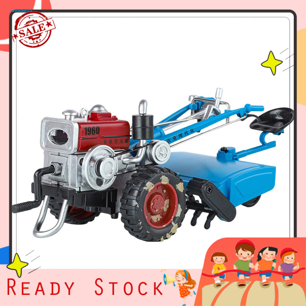 Hand-cranked Tractor with Light and Sound Effects Miniature ...