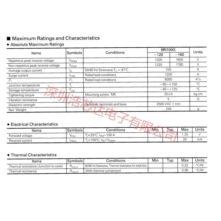 New rectifier module 6RI100G-160 three-phase rectifier bridge 100A1600V ...