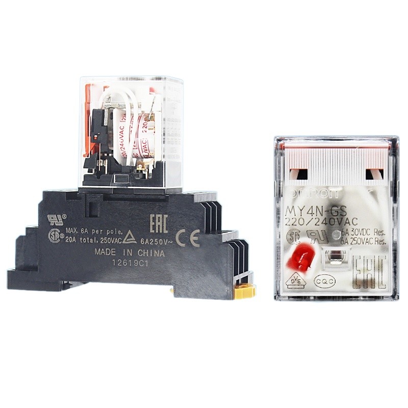 一Genuine Omron OMRON small intermediate relay MY4N-J MY4N-GS AC220V ...