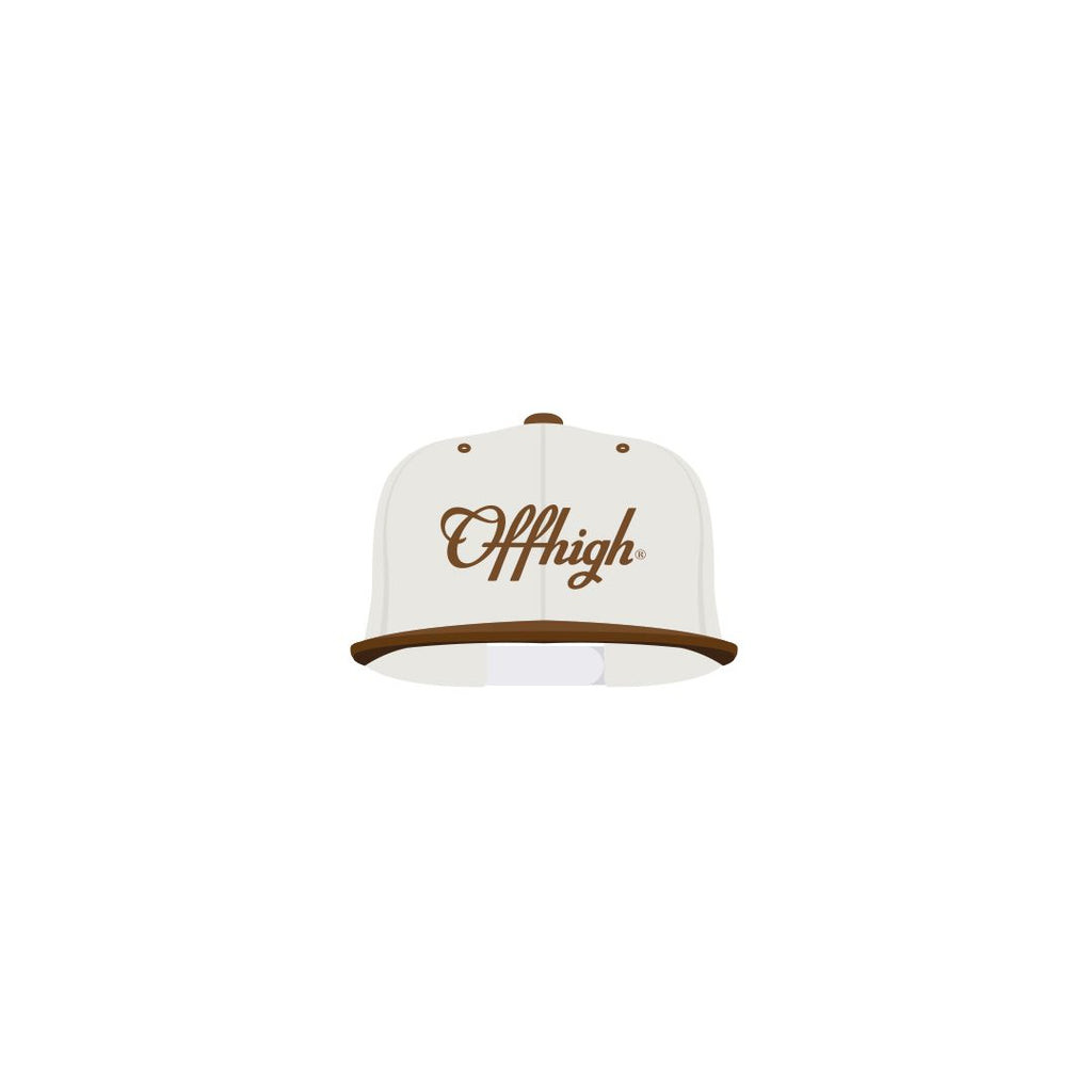 OFFHIGH CURSIVE BASEBALL WHITE CAP | Shopee Philippines