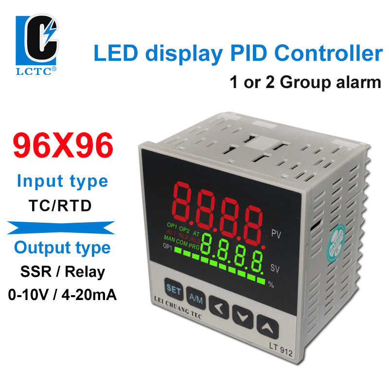 Tc/Rtd Multi-Input LED Display PID Temperature Controller 96X96mm, Ssr ...