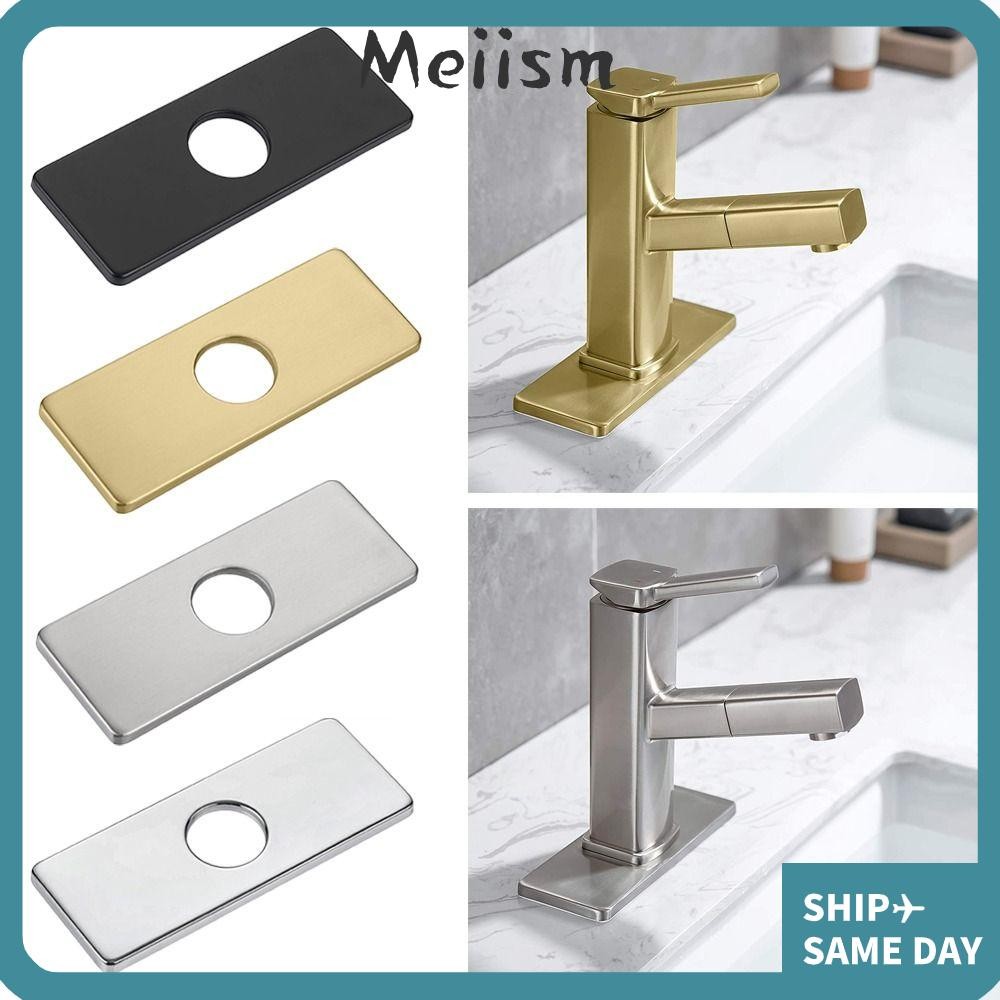 MEIISM Faucet Plate Hole Cover Bathroom Kitchen Sink Faucet Decorative ...