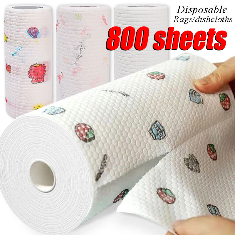 Premium Absorbent Kitchen Paper Towels / Oil-free Cleaner Wipes / Quick ...