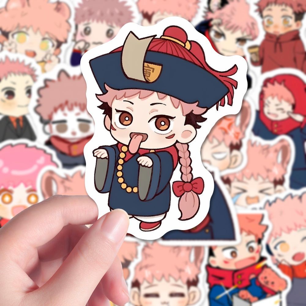 128 Stickers of Itadori Yuuji Jujutsu Kaisen Q Version Itadori Cartoon ...