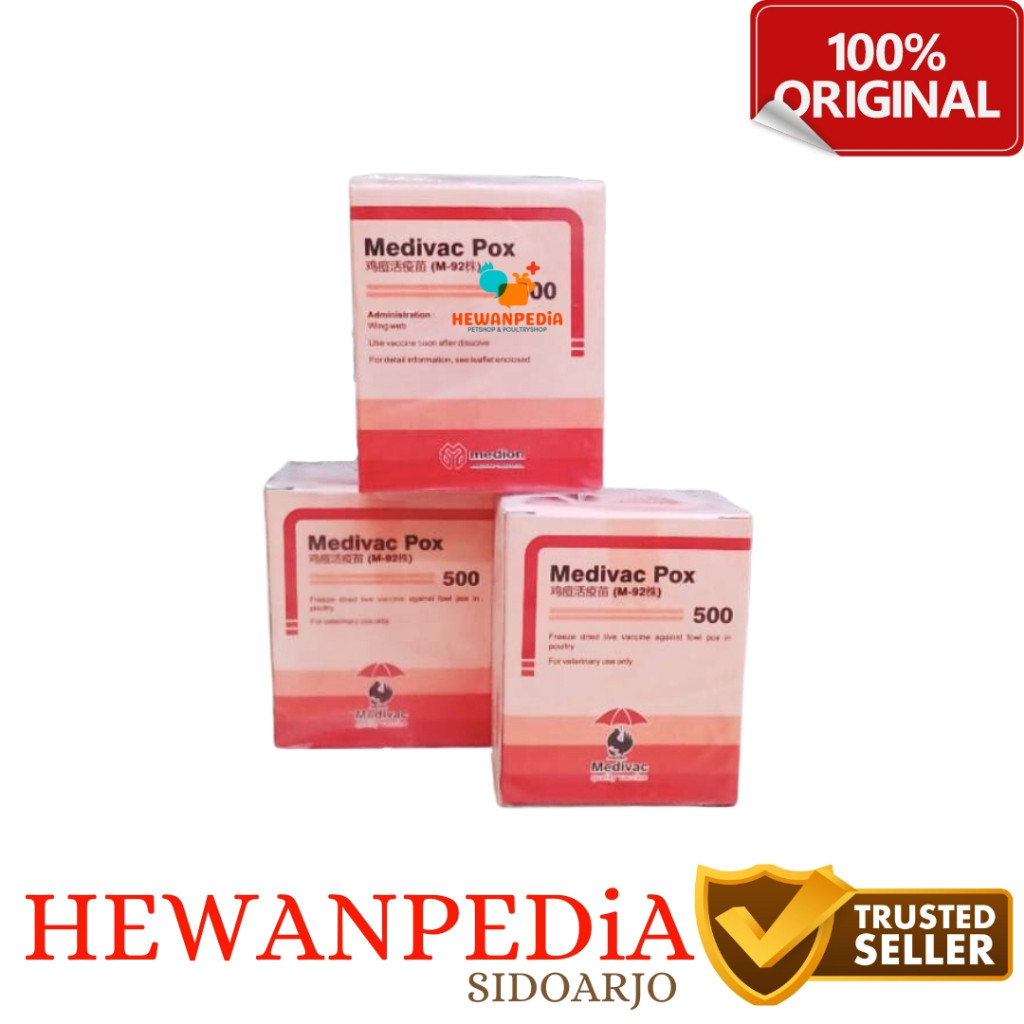 MEDIVAC pox VACCINE 500 doses of Animalspedia - pox active vaccine for ...