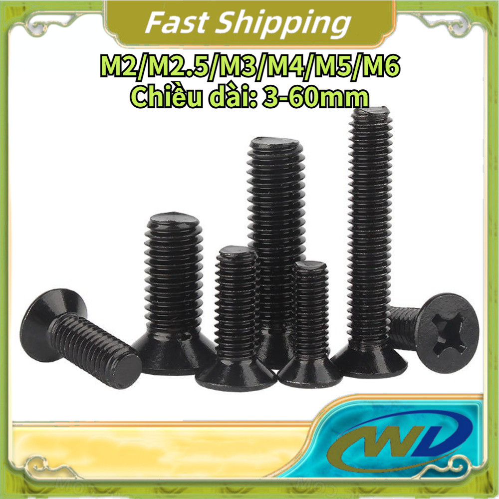 Black 304 Stainless Steel Countersunk Head Screw M2M2.5M3M4M5M6 Plated ... Black 304 Stainless Steel Countersunk Head Screw M2M2.5M3M4M5M6 Plated ...