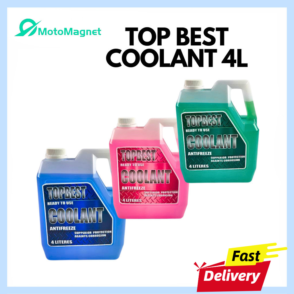 4 LITERS COOLANT TOPBEST BRAND MOTORCYCLE ACCESSORIES | Shopee Philippines