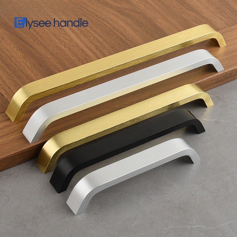Aluminum Alloy Handles Modern Minimalist Kitchen Cabinets Door Handles ...
