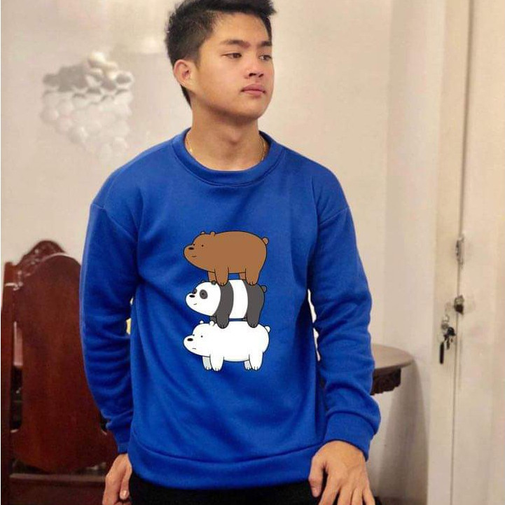 BSF- We Bare Bears Pullover Jacket Long Sleeve Men Women Family Couple ...