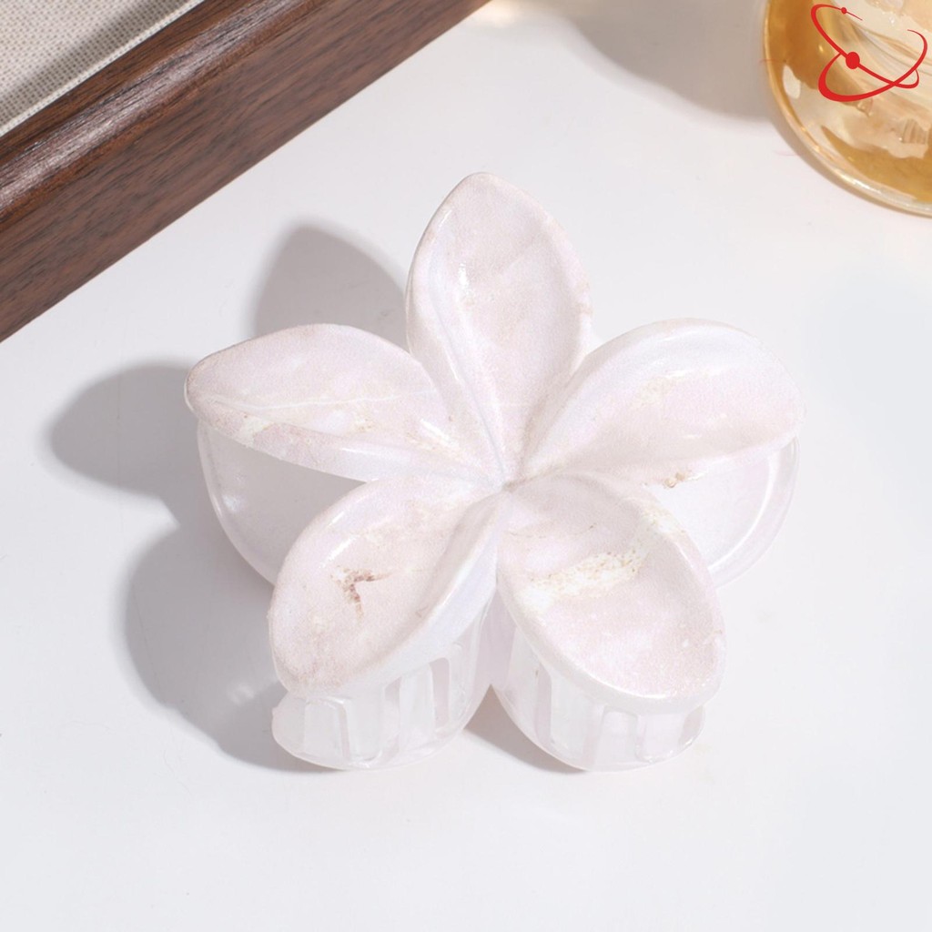 Gradients Flower Pattern Hair Claw Clip Fresh Style Stable Grip Claw ...