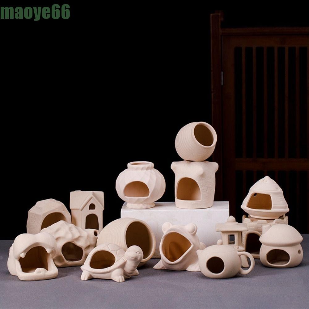 MAOYE Fish Hiding Shelter, Multifunctional Ceramic Aquarium Shrimp ...