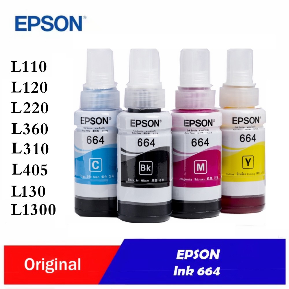 Genuine original epson 664 ink bottle 70ml L120 L110 L210 L220 L300 L310 L360 L380 L565 L1300 ...