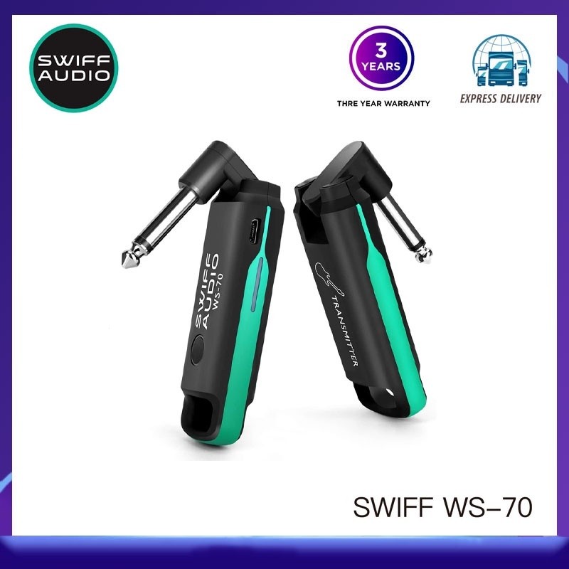 Swiff WS-70/WS 70 plus I transmitter and receiver for wireless guitar Guitar Wireless System ...
