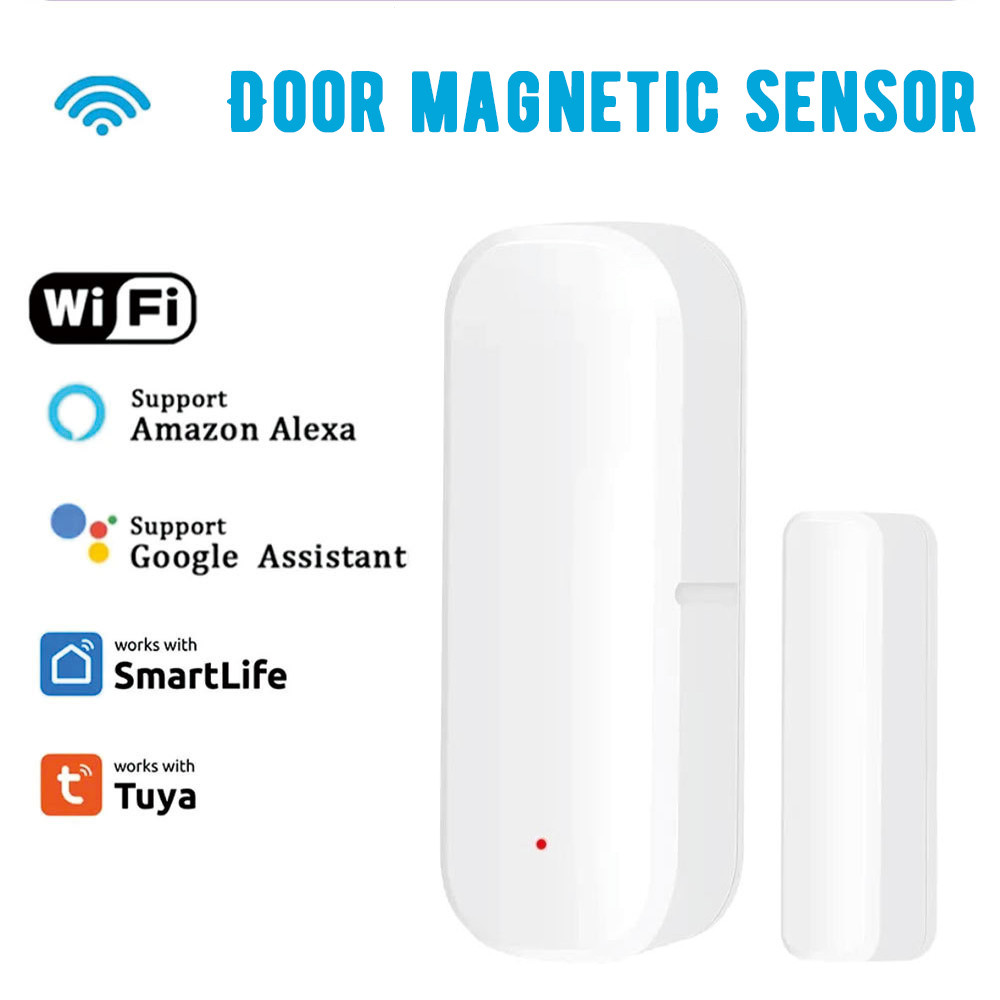 Tuya WiFi Smart Door magnetic Sensor Smart Home Security Protection ...