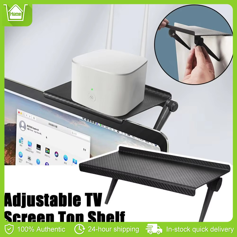 TV Screen Top Shelf Foldable Monitor TV Screen Storage Rack Computer ...