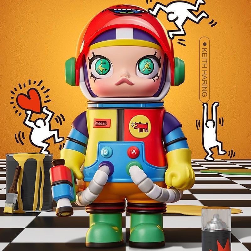 Popmart Official MEGA Collection Series 100% SPACE MOLLY Version 1 Hand ...