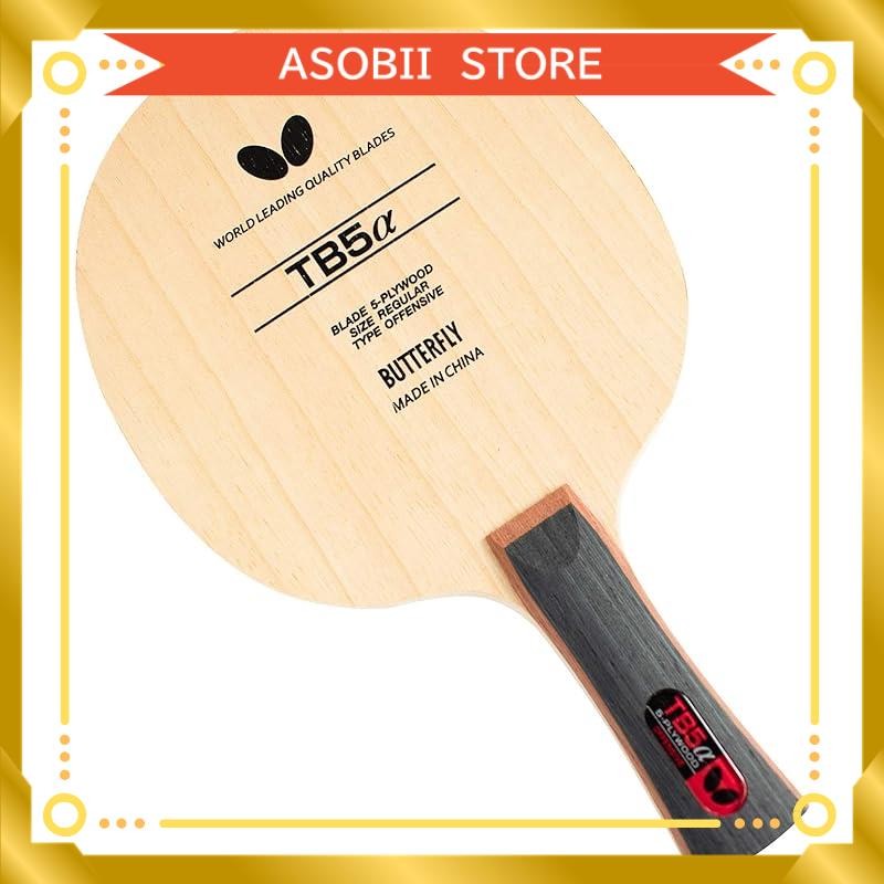 Butterfly Table Tennis Racket for Beginners TB5 Alpha Shakehand Style ...