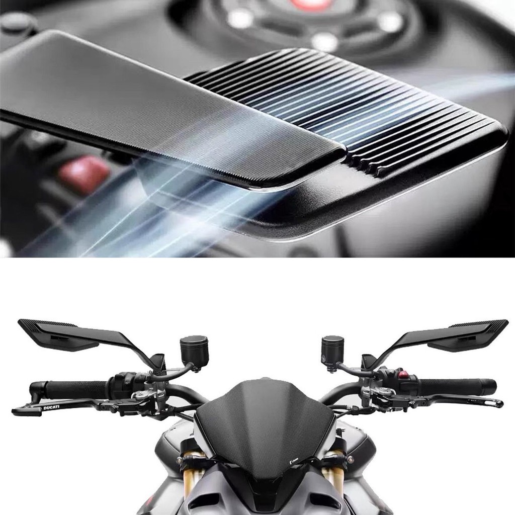 Adjustable Metal Rearview Mirror with Aerodynamic Wing for ZEEHO AE4/AE5/SE, NIU & Segway ...