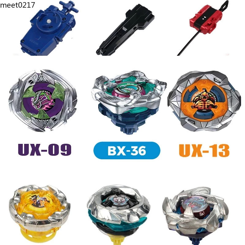 UX-01 Silver Wolf Beyblade X BX-34 Cobalt Dragoon BX-23 Phoenix Wing ...