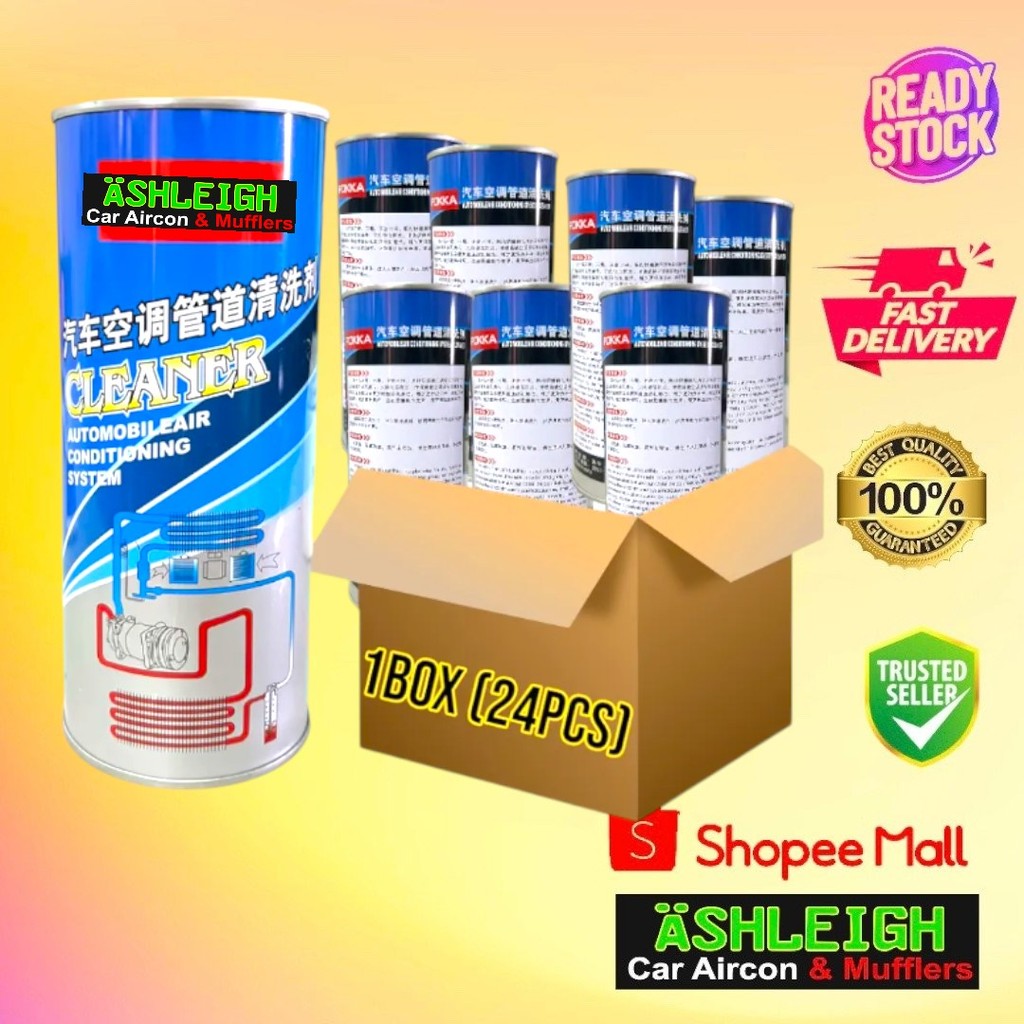 Ashleigh 141b Flushing Can 24pcs (1box) Car aircon System Cleanser ...