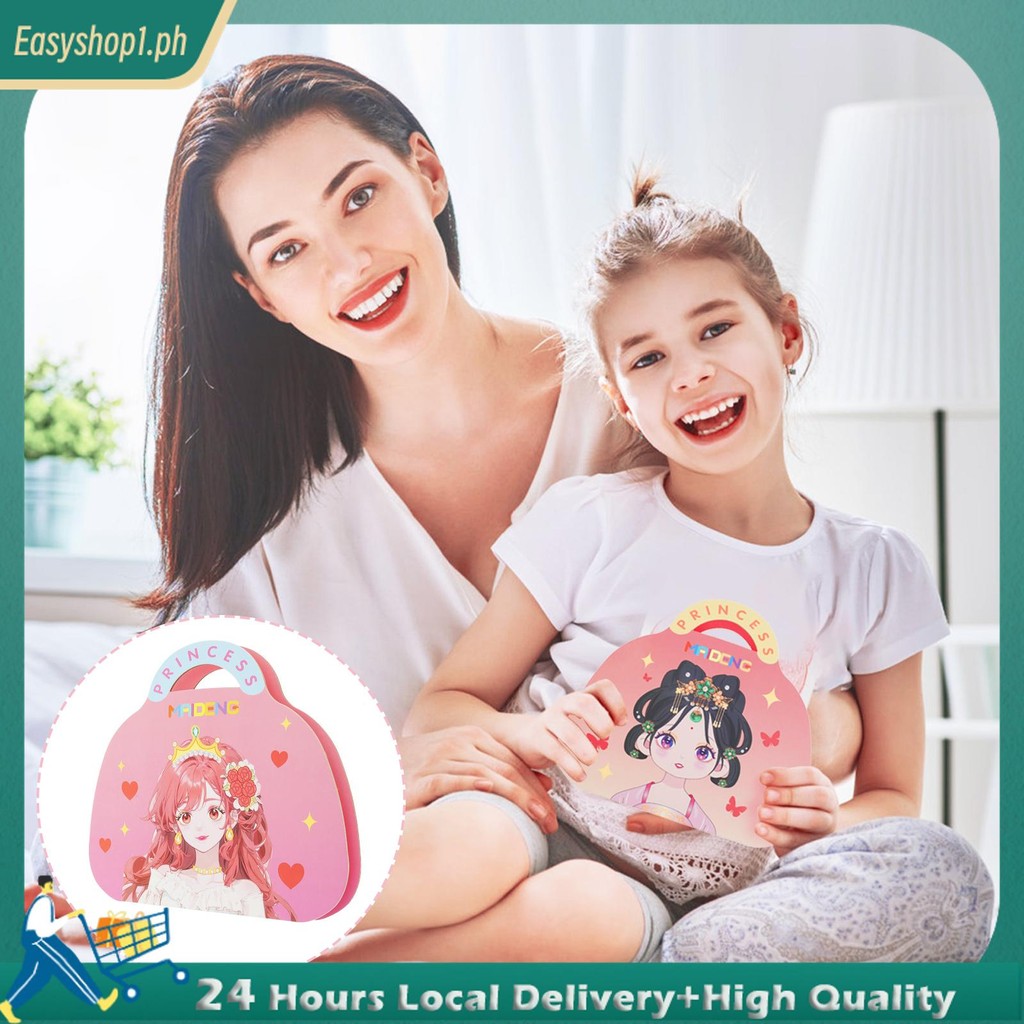 Paper Makeup Kit DIY Dress Up Game Set Fun Paper Makeup Craft Kits with ...