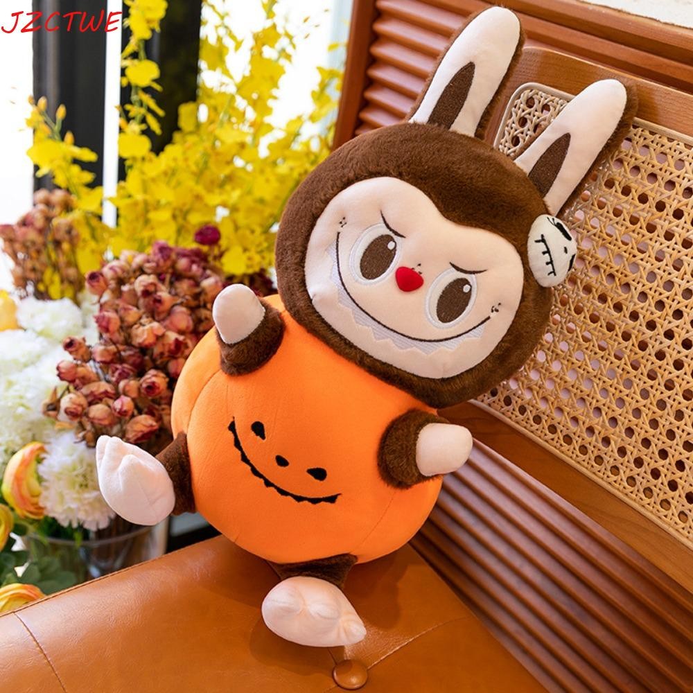 JZCTWE Halloween Labubu Doll, Big Eye Stuffed Pumpkin Labubu Plush Doll ...