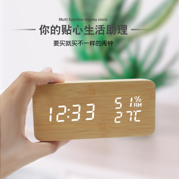 clock aesthetic wall clock glow in the dark New Creative Temperature ...