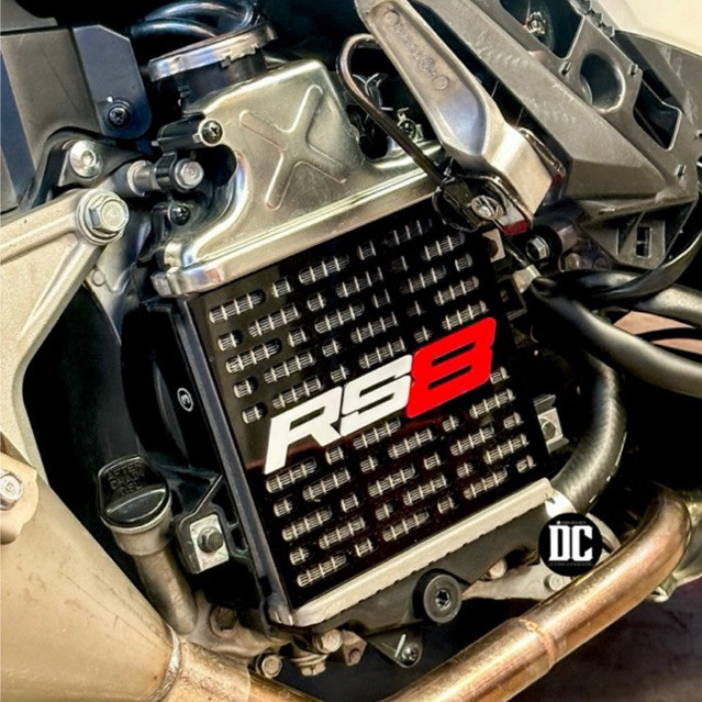 002 RS8 Acrylic Radiator Cover ( HONDA CLICK,PCX,ADV,AIRBLADE ) WITH ...