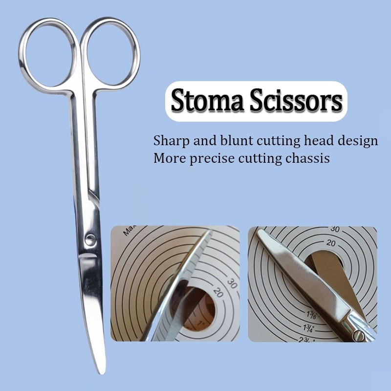 [Ostomy Care Accessory] Stainless Steel Scissors for Stoma Care Ostomy ...
