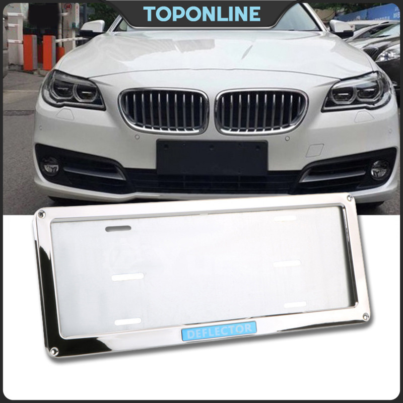 Car License Plate Holder Cover Stainless Steel Car Plate Protective ...
