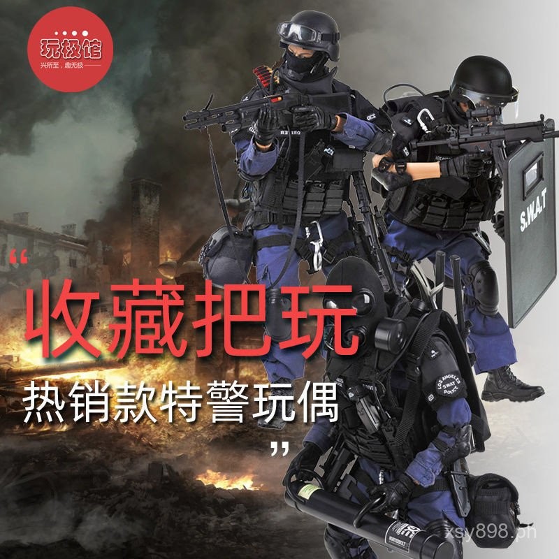 1/6Action Figure Soldier Manual Simulation SWAT Military Model Special ...