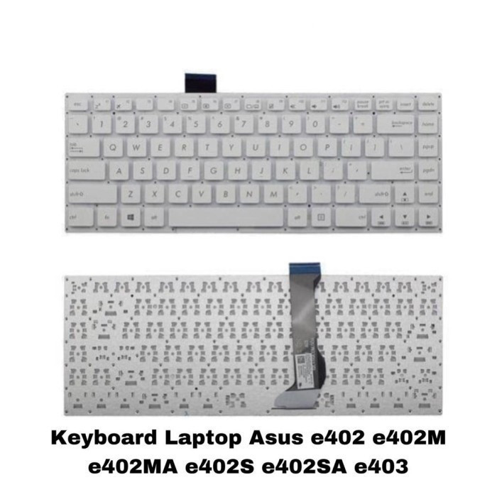 ASUS E402 E402M E402MA E402SA E402S E403SA E402 Laptop Keyboard White ...