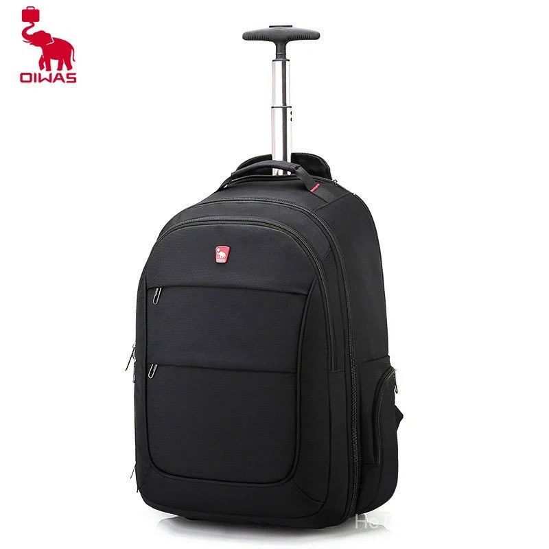 OIWAS Travel Bag on Wheels Men's Trolley Backpack Business Large ...