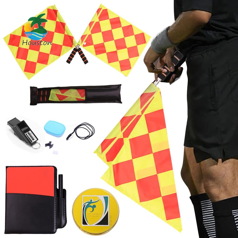 Soccer Referee Kit Soccer Referee Flag Red and Yellow Cards Referee ...