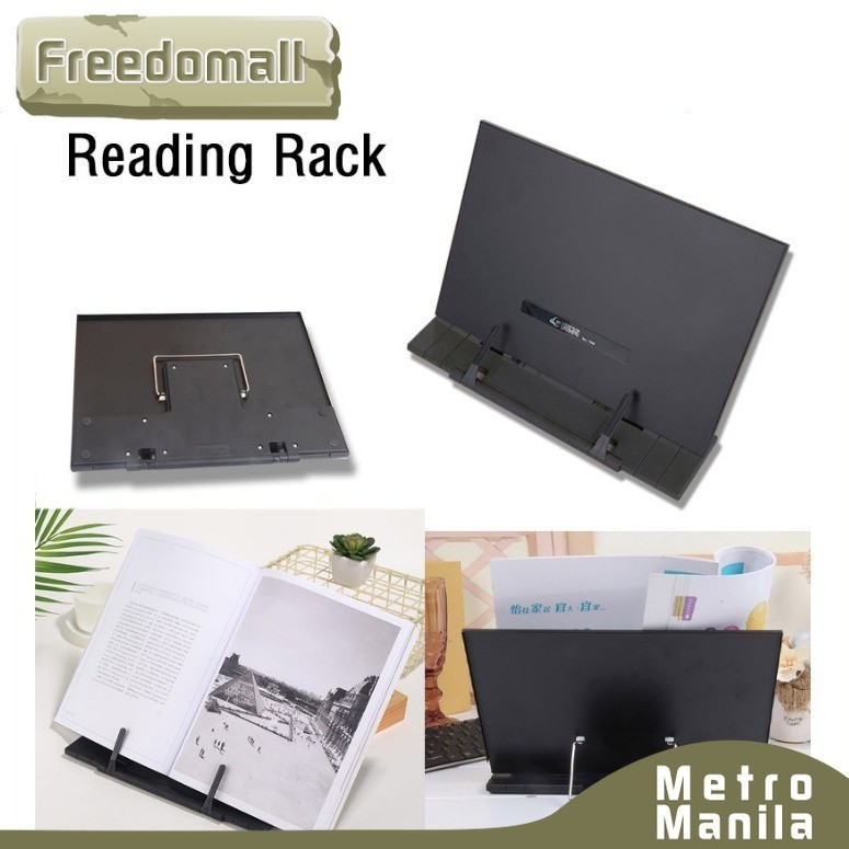 Metal Reading Rack Portable Book Stand Frame Reading Desk Holder with 7 ...